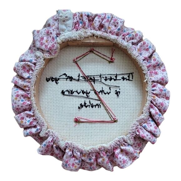 Handmade | Wall Decor | Cross Stitch Embroidery Hoopthe Best Part Of ...